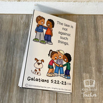 Fruit of the Spirit Mini Book Craft for Kids with Galatians 5:22-23 ...