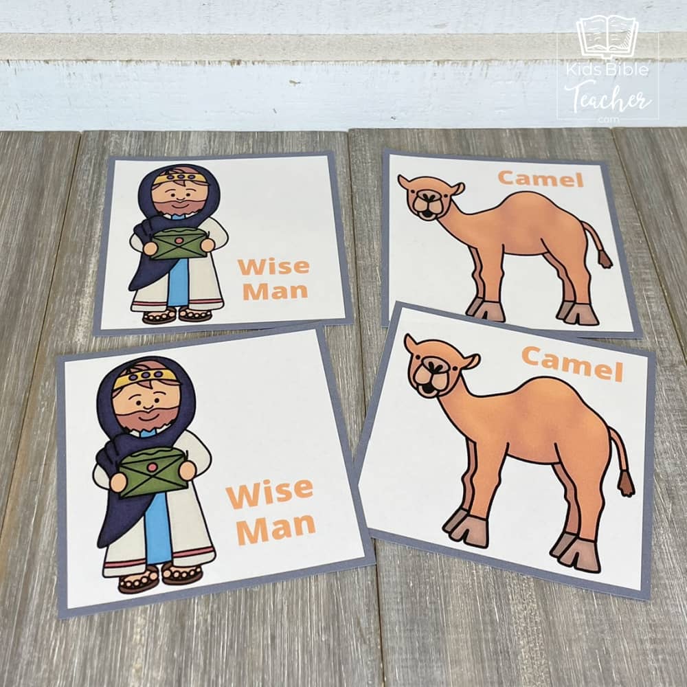 Jesus' Birth Christmas Match Game - Nativity Bible Memory Game for Kid ...