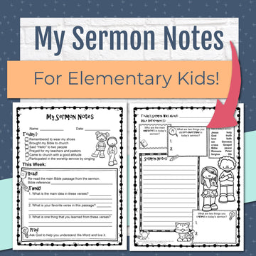 Sermon Notes – Kids Bible Teacher