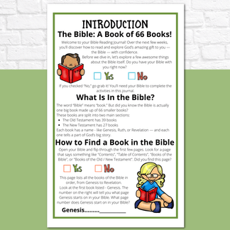 Introduction to the Bible Journal for Elementary Kids – Kids Bible Teacher
