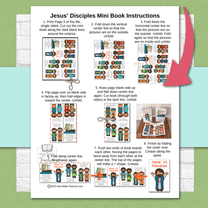Jesus' Disciples Mini Book Bible Craft for Kids – Kids Bible Teacher