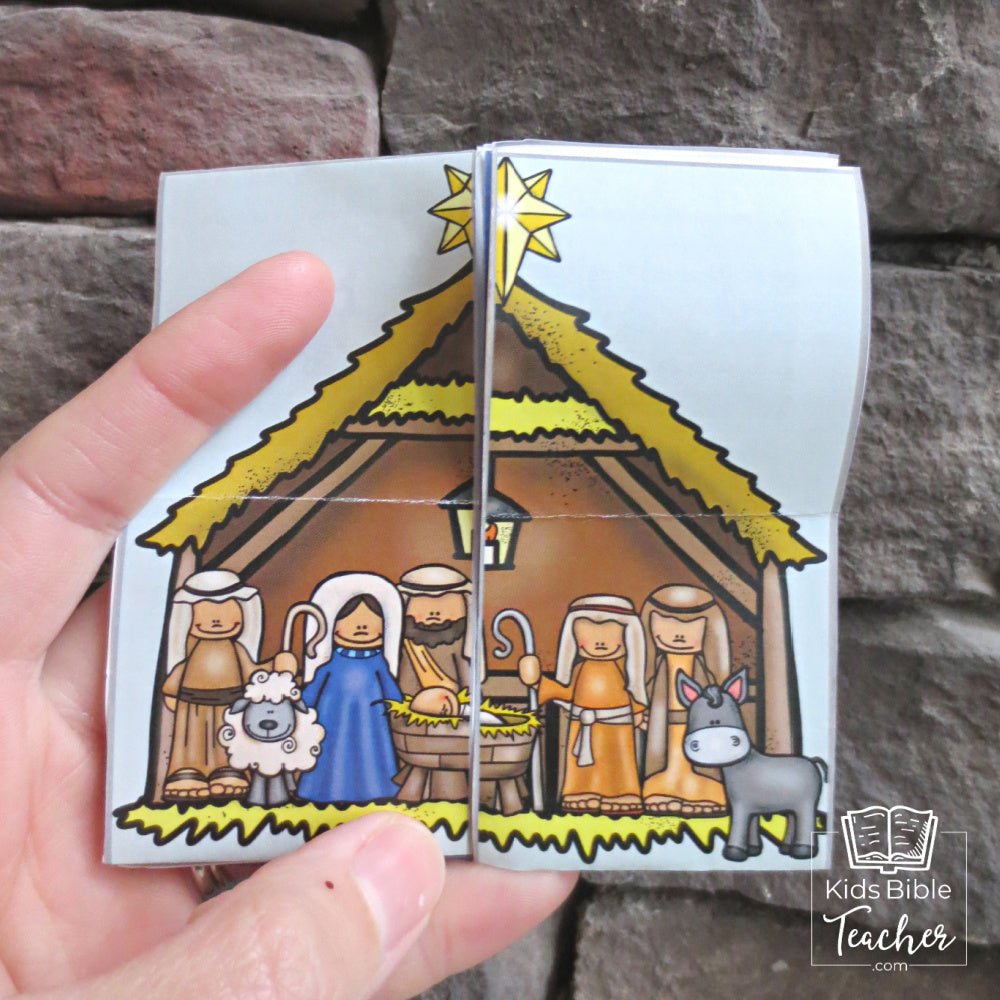 Jesus' Birth Infinity Folding Christmas Puzzle Craft for Kids – Kids ...