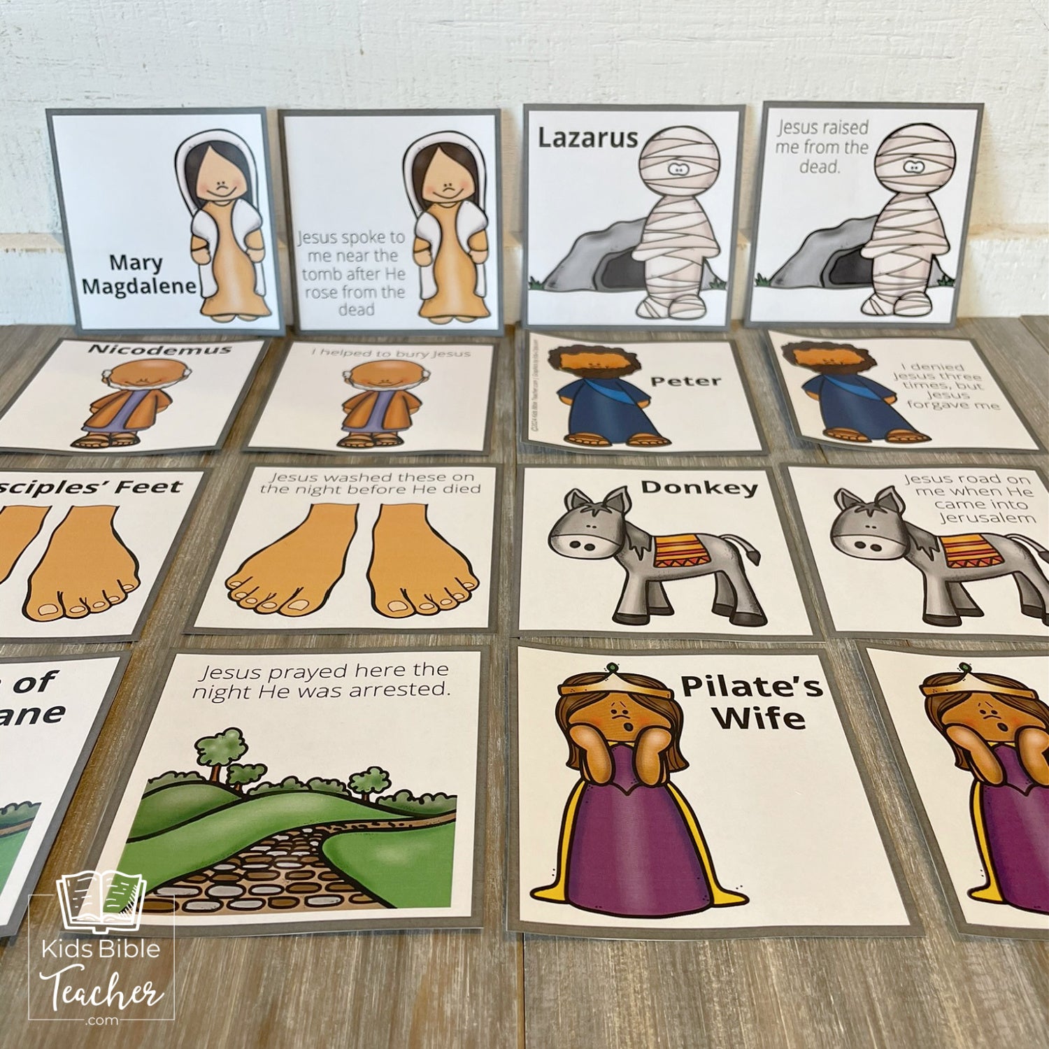 Jesus' Death & Resurrection Bible Match Game - Easter Bible Memory Gam ...