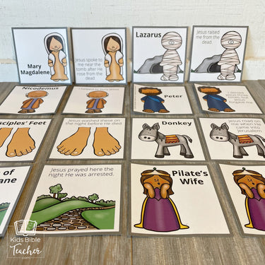 Jesus' Death & Resurrection Bible Match Game - Easter Bible Memory Gam ...