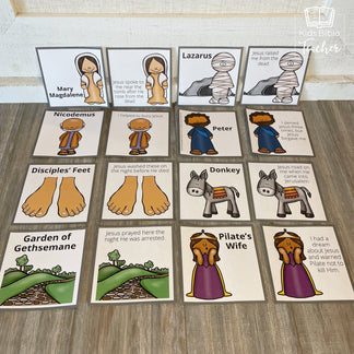 Jesus' Death & Resurrection Bible Match Game - Easter Bible Memory Gam ...