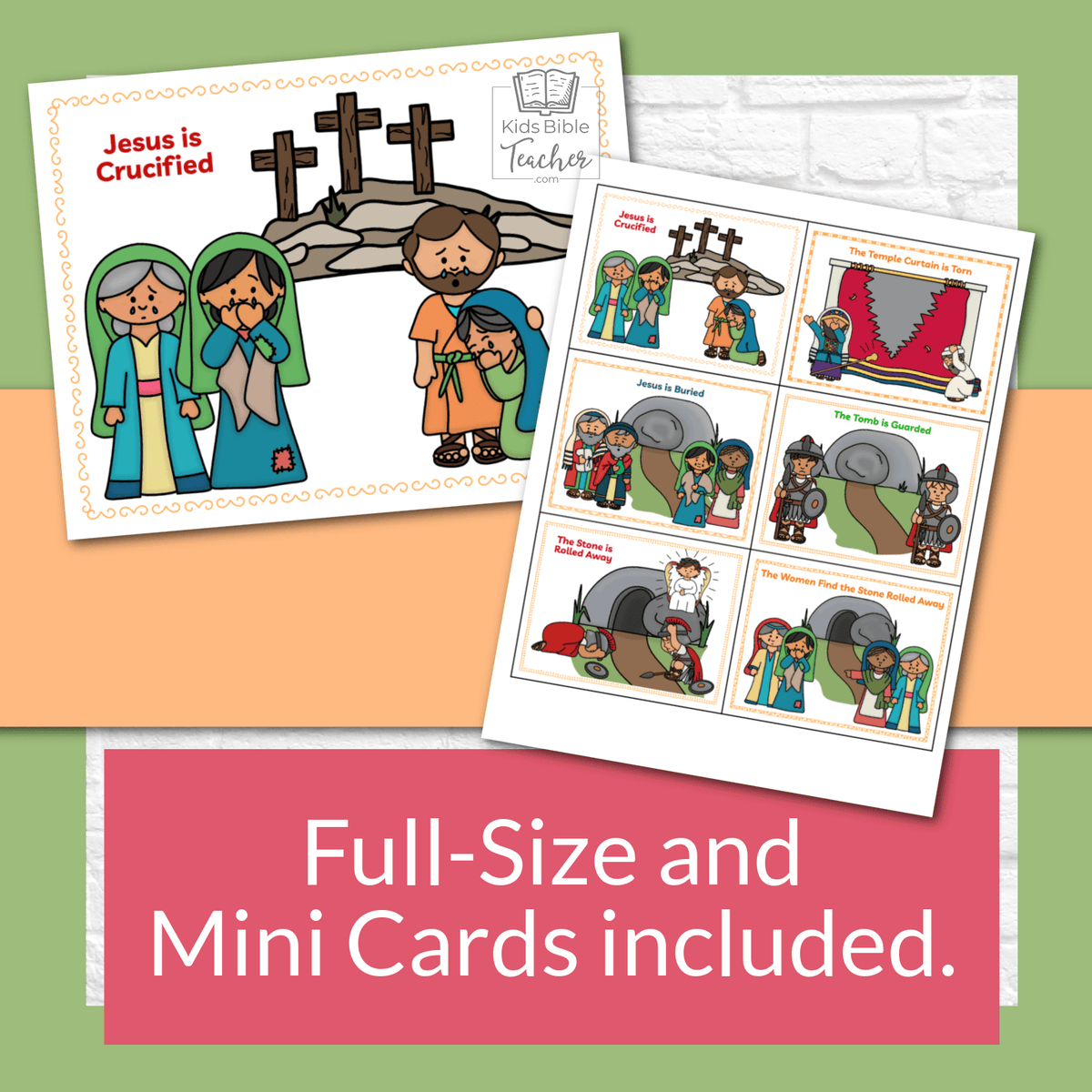 Jesus' Death and Resurrection Teaching Posters and Mini Cards - Easter ...