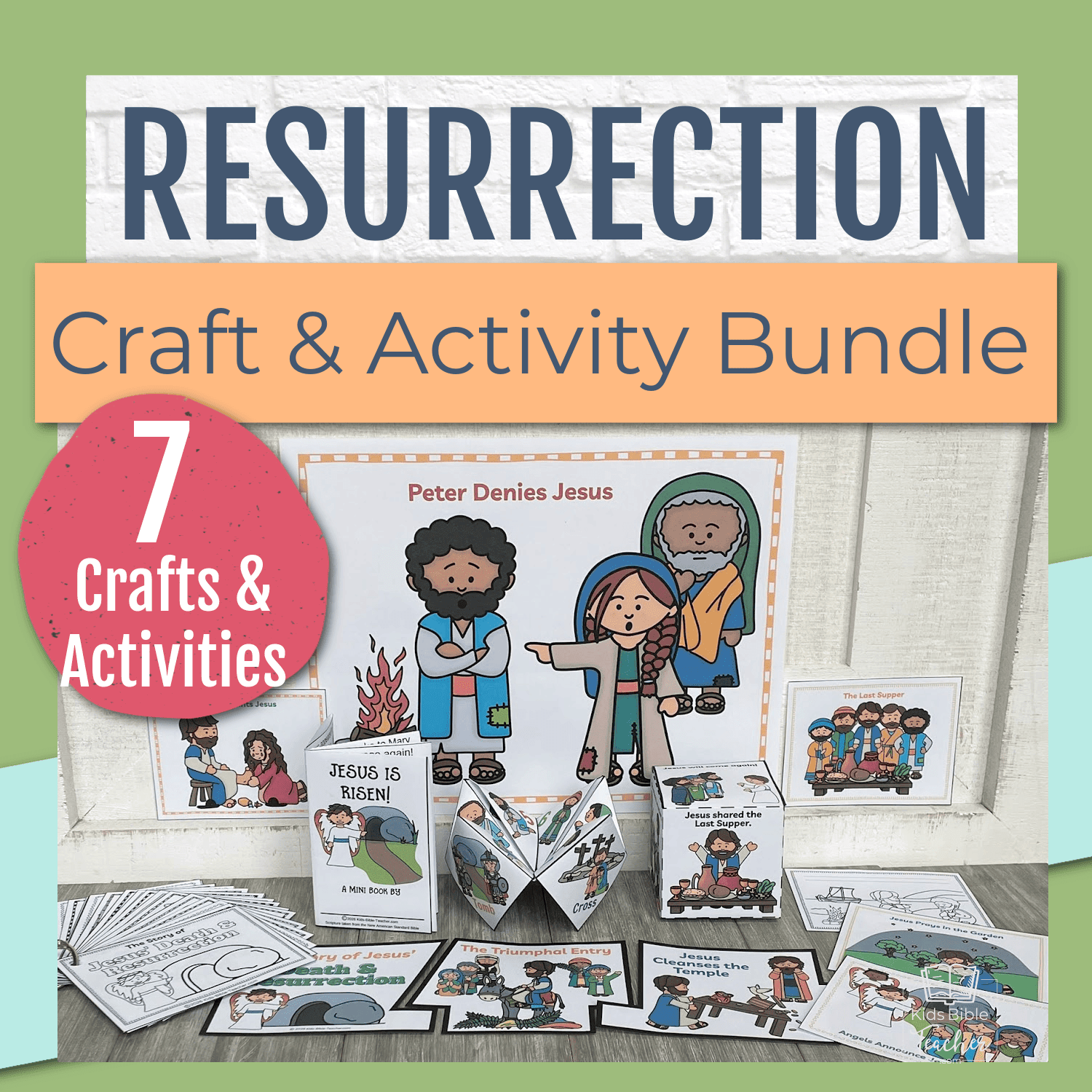 Jesus' Death and Resurrection Easter Craft and Activity Bundle – Kids ...