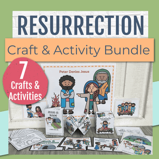 Jesus' Death and Resurrection Easter Craft and Activity Bundle – Kids ...