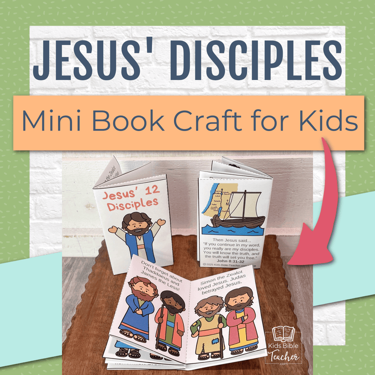 Jesus' Disciples Mini Book Bible Craft for Kids – Kids Bible Teacher