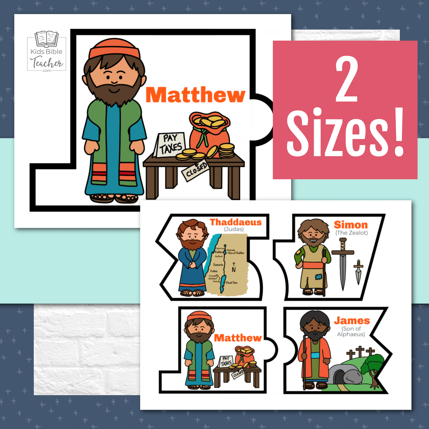 Jesus' 12 Disciples Puzzle – Kids Bible Teacher