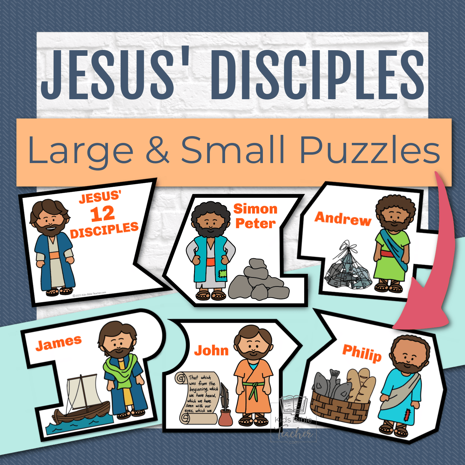 Jesus' 12 Disciples Puzzle – Kids Bible Teacher