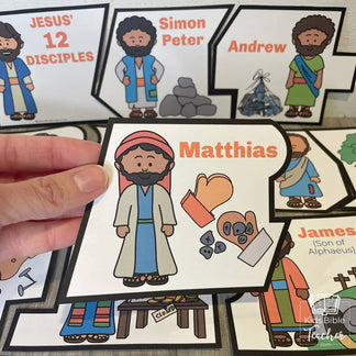 Jesus' 12 Disciples Puzzle – Kids Bible Teacher