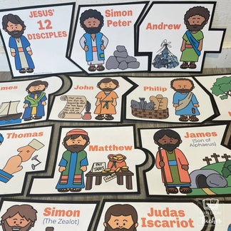 Jesus' 12 Disciples Puzzle – Kids Bible Teacher