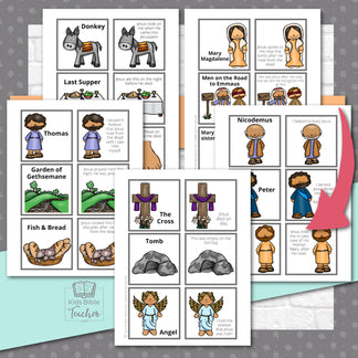 Jesus' Death & Resurrection Bible Match Game - Easter Bible Memory Gam ...