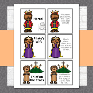 Jesus' Death & Resurrection Bible Match Game - Easter Bible Memory Gam ...