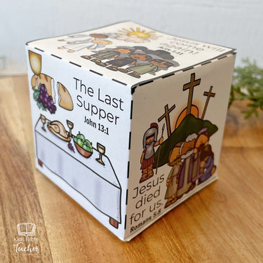 Jesus' Resurrection Bible Story Cube Bible Craft for Easter – Kids ...