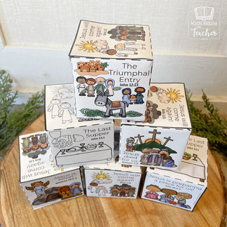 Jesus' Resurrection Bible Story Cube Bible Craft for Easter – Kids ...