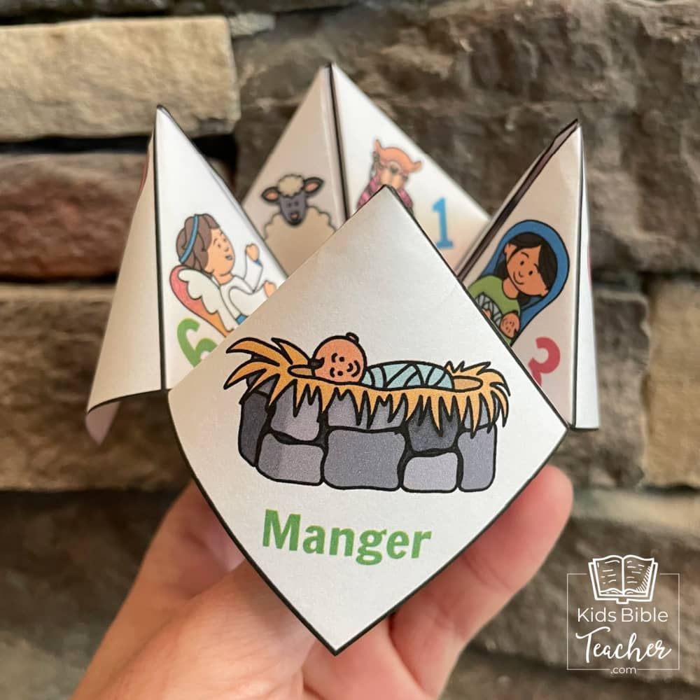 Jesus' Birth Origami Finger Puzzle for Christmas – Kids Bible Teacher