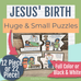 Jesus' Birth Huge Floor Puzzle and Mini Puzzle for Christmas with Nati ...