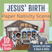 Jesus' Birth Paper Nativity Scene Craft for Christmas | Advent Christm ...