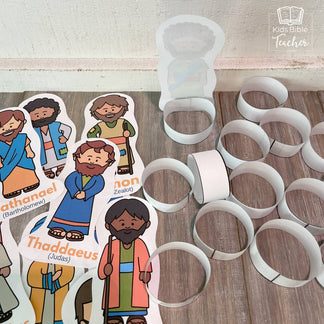 Jesus' Disciples Stick Puppets | Jesus' Disciples Stand Up Paper Dolls – Kids Bible Teacher