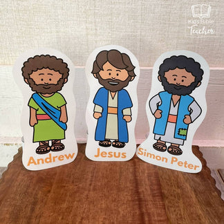 Jesus' Disciples Stick Puppets | Jesus' Disciples Stand Up Paper Dolls ...