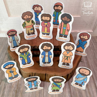 Jesus' Disciples Stick Puppets | Jesus' Disciples Stand Up Paper Dolls ...