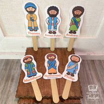 Jesus' Disciples Stick Puppets | Jesus' Disciples Stand Up Paper Dolls ...