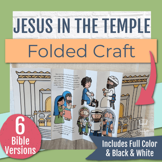 Jesus in the Temple Bible Story Craft – Kids Bible Teacher