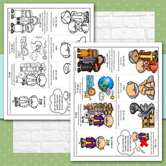 Job Bible Story Craft for Kids Mini Book – Kids Bible Teacher