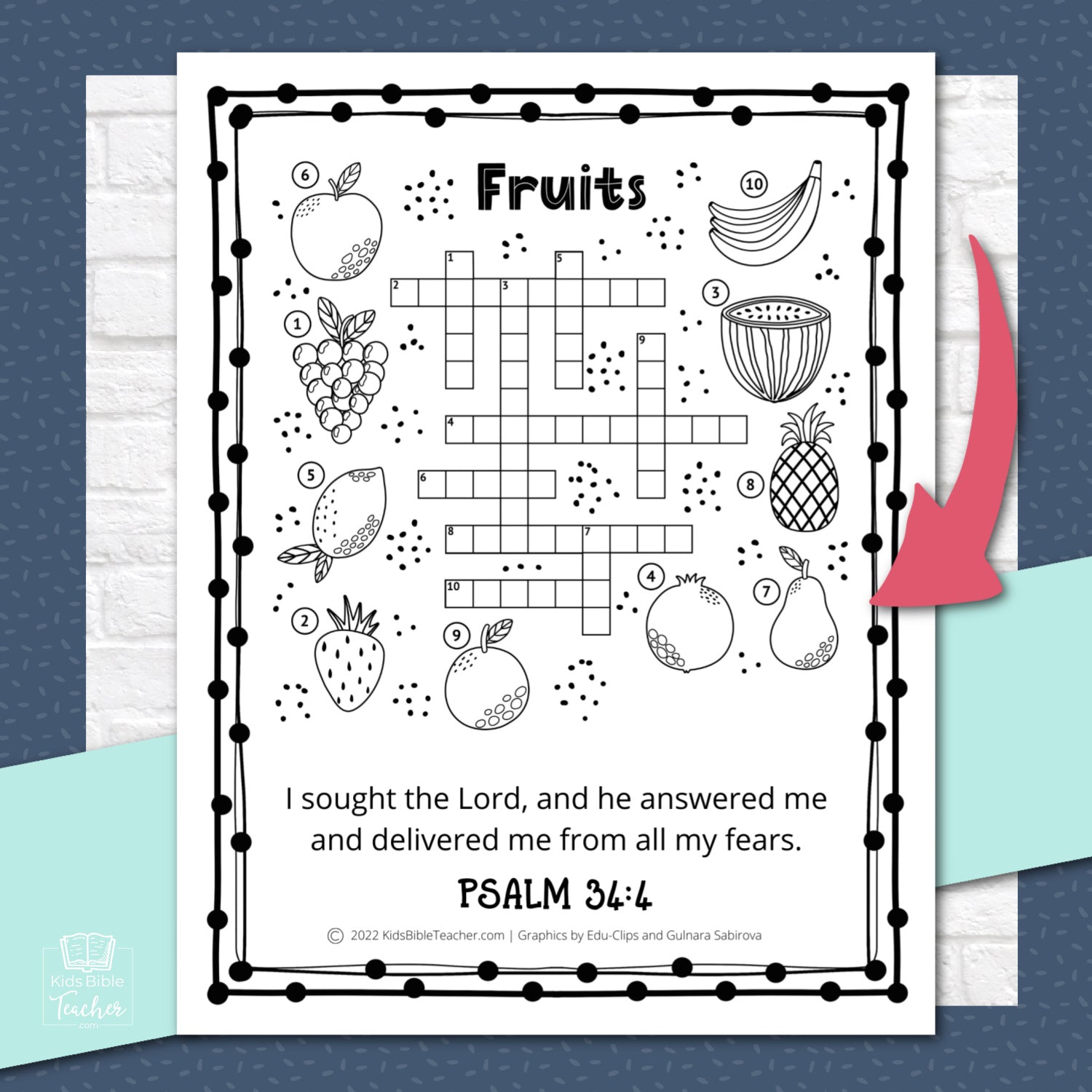 Peaceful Verses Activity Pack – Kids Bible Teacher
