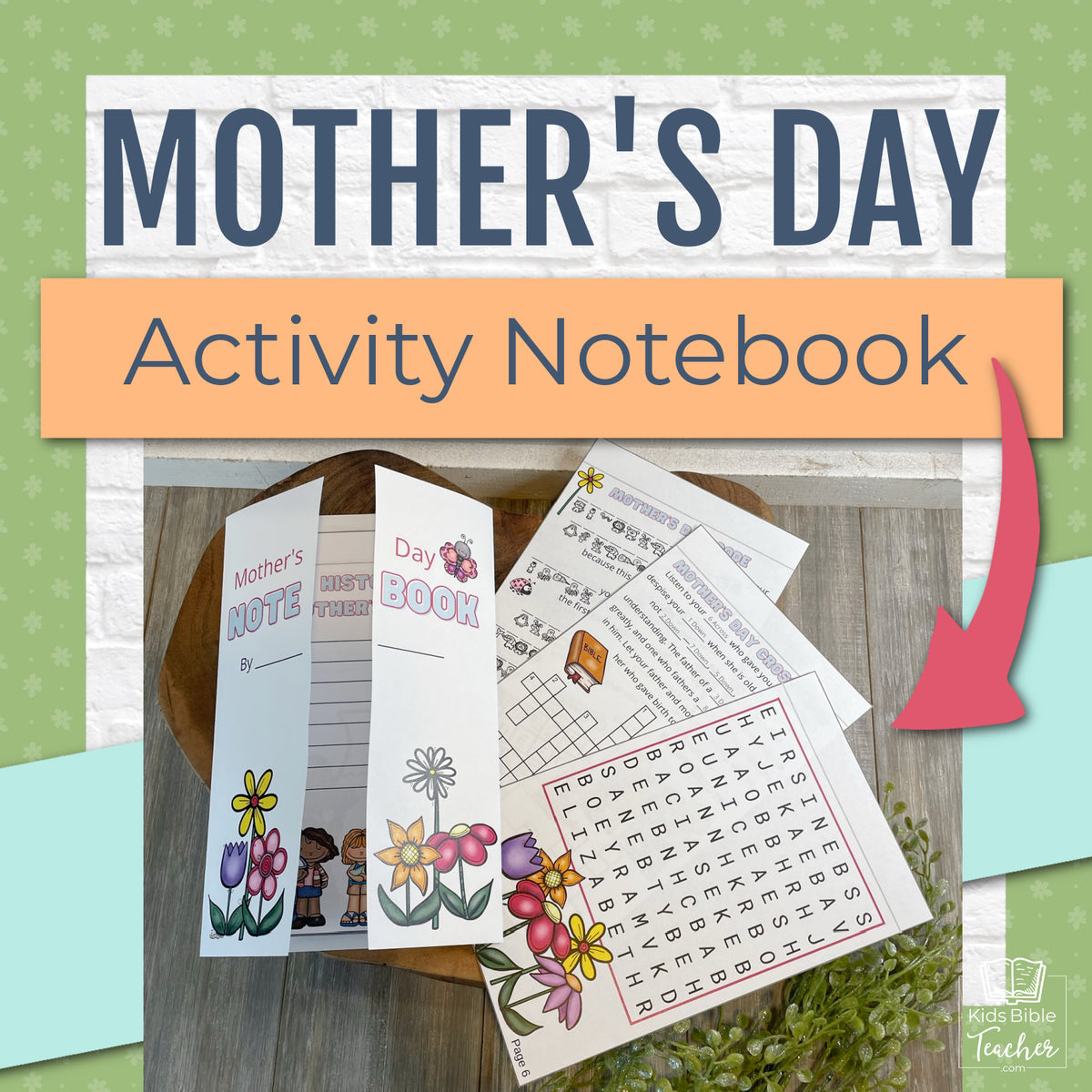 Mother's Day Craft Activity Notebook with Bible Verses for Kids – Kids ...