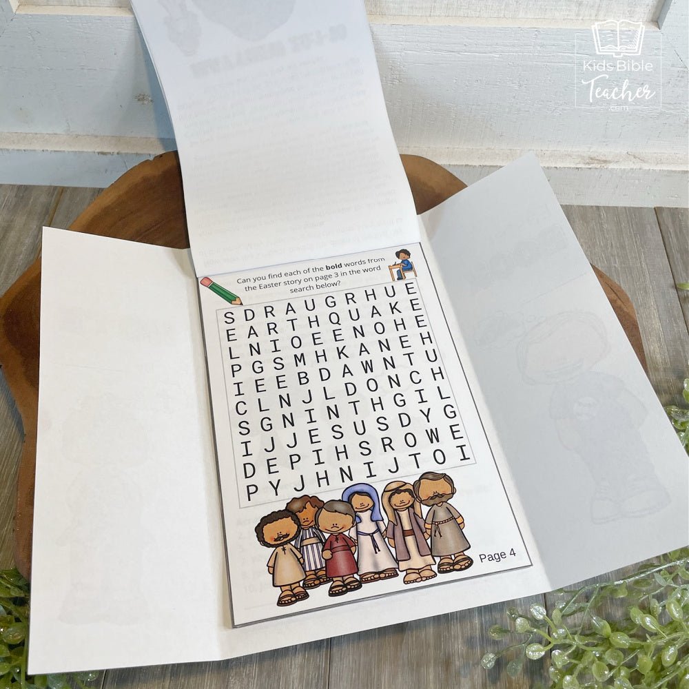 Easter Activity Notebook | Jesus' Resurrection Activity Notebook for K ...