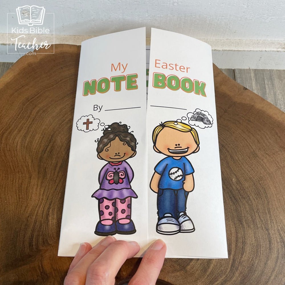 Easter Activity Notebook | Jesus' Resurrection Activity Notebook for K – Kids Bible Teacher