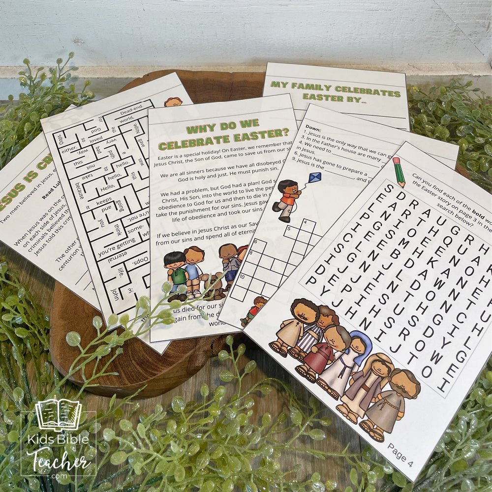 Easter Activity Notebook | Jesus' Resurrection Activity Notebook for K ...