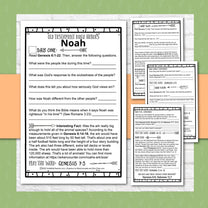 Noah's Ark Bible Lesson Pack for Preschool through 6th Grade – Kids ...