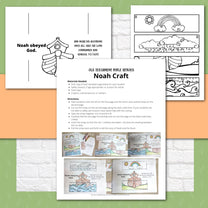 Noah's Ark Bible Lesson Pack for Preschool through 6th Grade – Kids ...