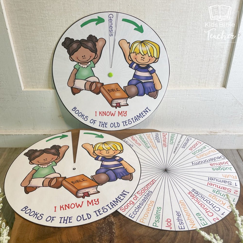 Old Testament Spinner Books of the Bible Craft – Kids Bible Teacher