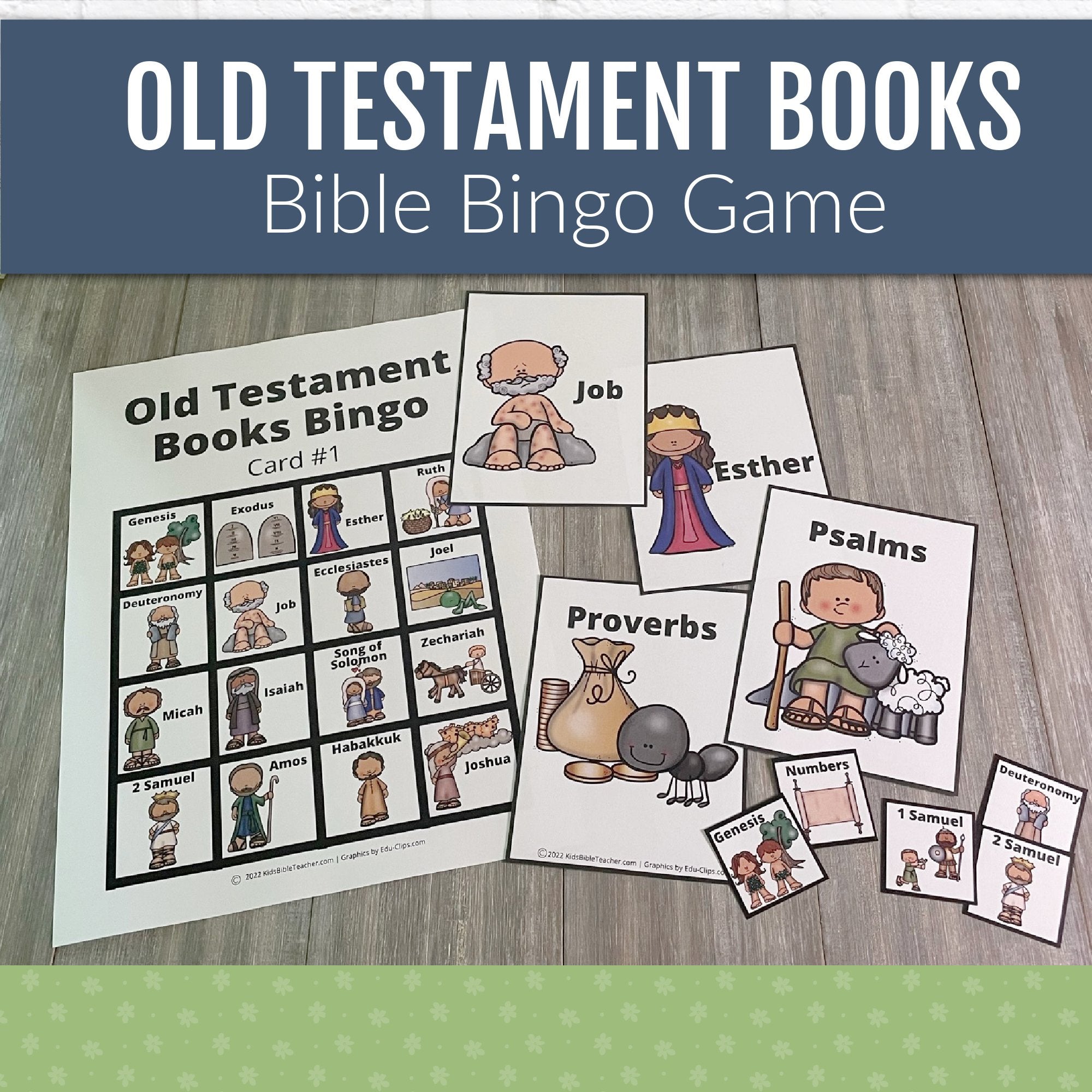 Bible Bingo - Old Testament BOOKS Bible Games for Kids – Kids Bible Teacher