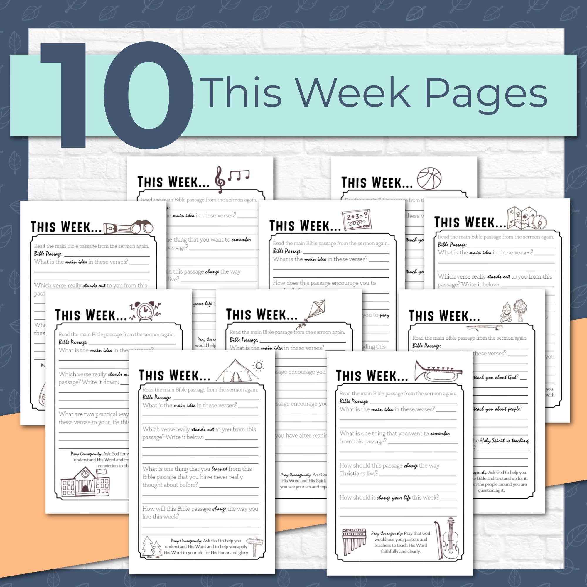 Outdoor Adventures Sermon Notes for Tweens, Teens, and Adults, Instant ...