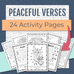 Peaceful Verses Activity Pack – Kids Bible Teacher