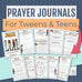 Prayer Journal Pages for Tweens and Teens – Kids Bible Teacher
