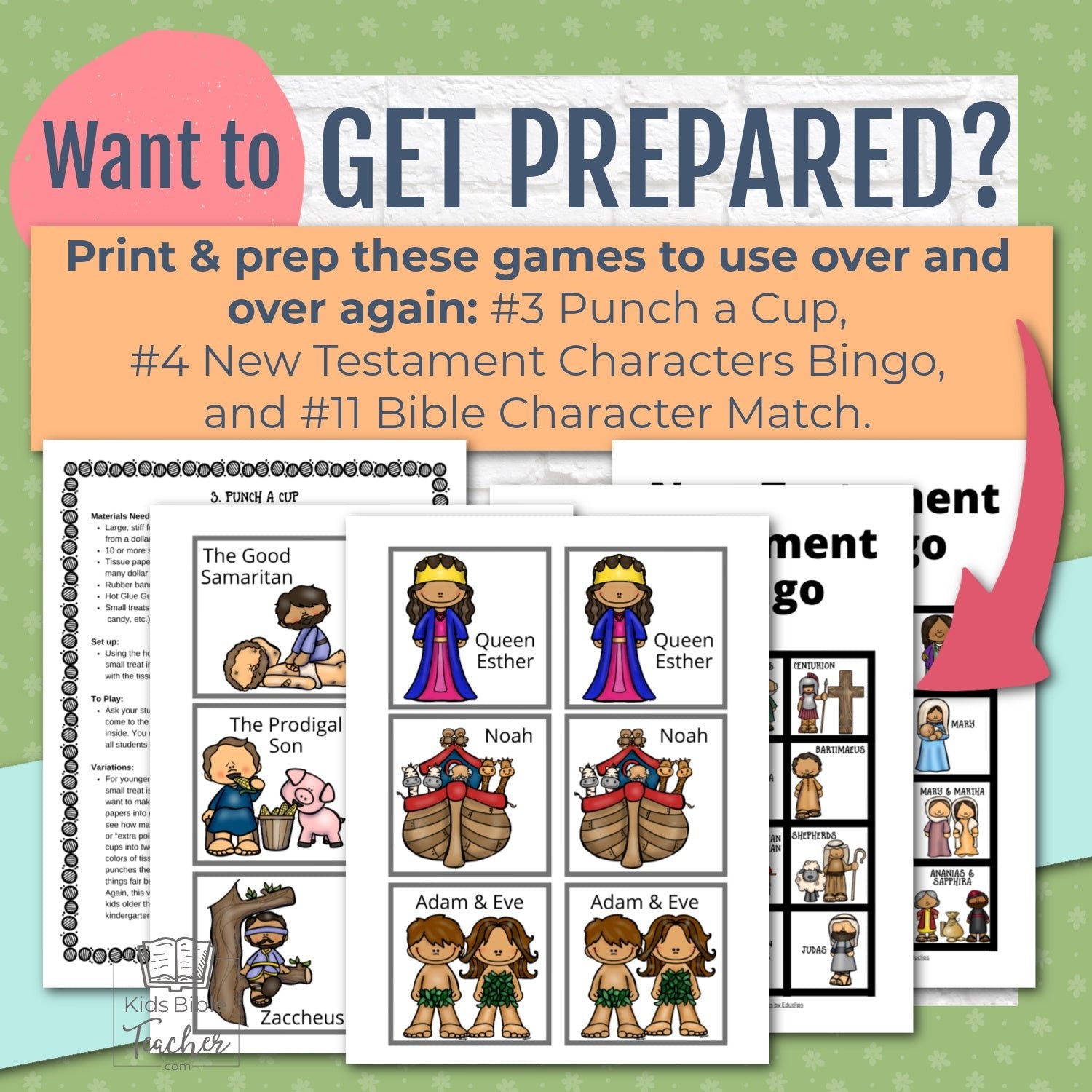 14 SUPER FUN Bible Lesson Review Games for Preschool and Kindergarten ...