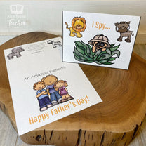 Father's Day Printable Cards with Bible Verses for Kids to Make, Set o ...