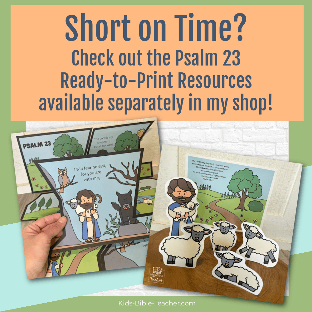 Psalm 23 | The Good Shepherd Clip Art Set – Kids Bible Teacher