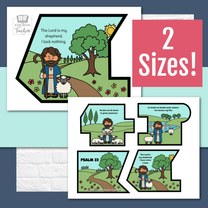 Psalm 23 Bible Puzzle for Kids – Kids Bible Teacher