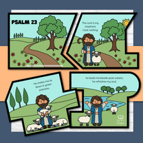 Psalm 23 Bible Puzzle for Kids – Kids Bible Teacher