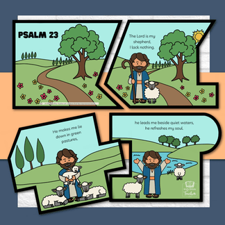 Psalm 23 Bible Puzzle for Kids – Kids Bible Teacher