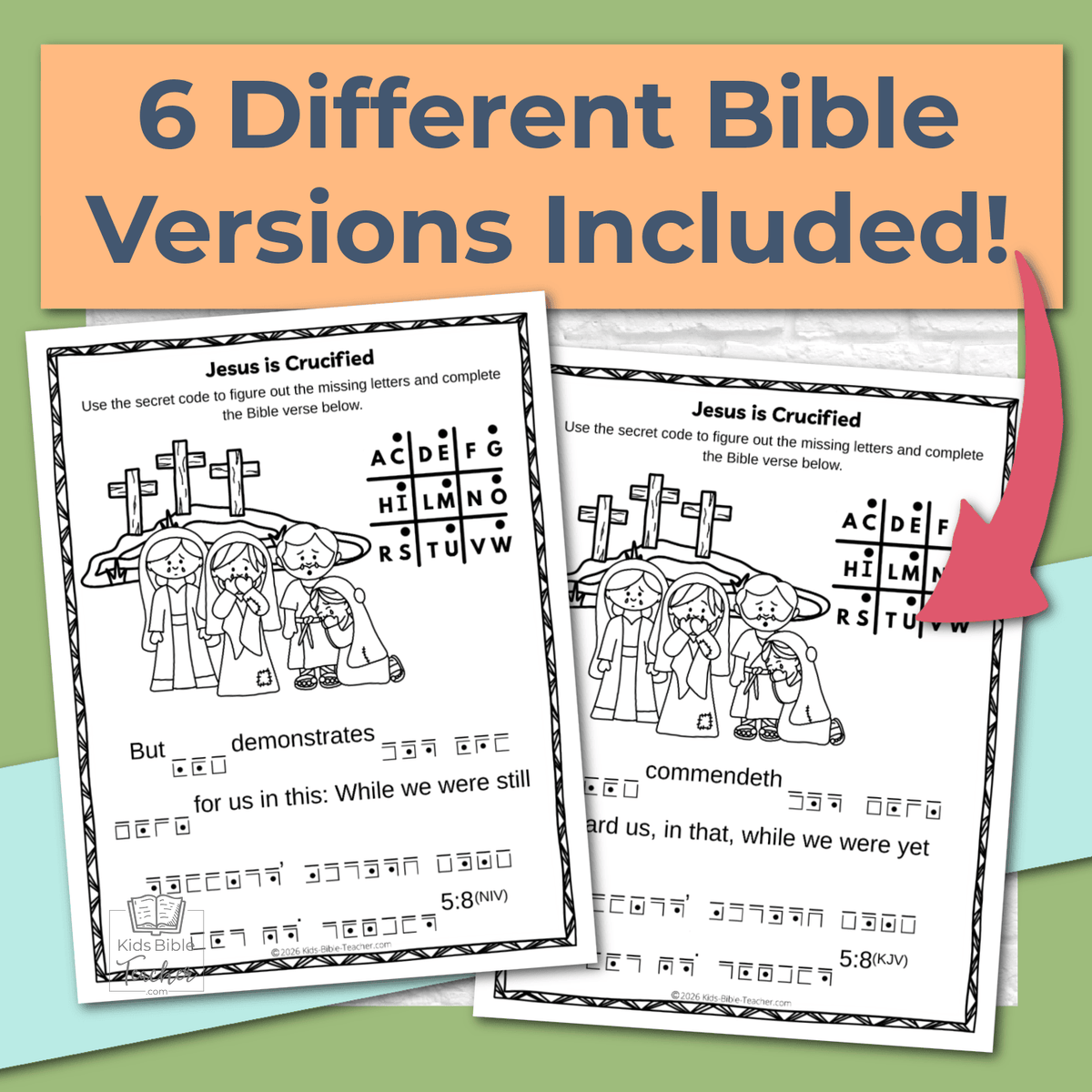 Jesus' Resurrection Easter Bible Story Activity Pages – Kids Bible Teacher