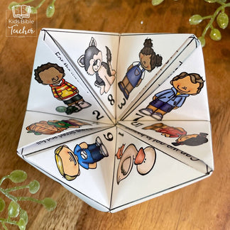 Salvation Finger Puzzle Origami Bible Craft – Kids Bible Teacher